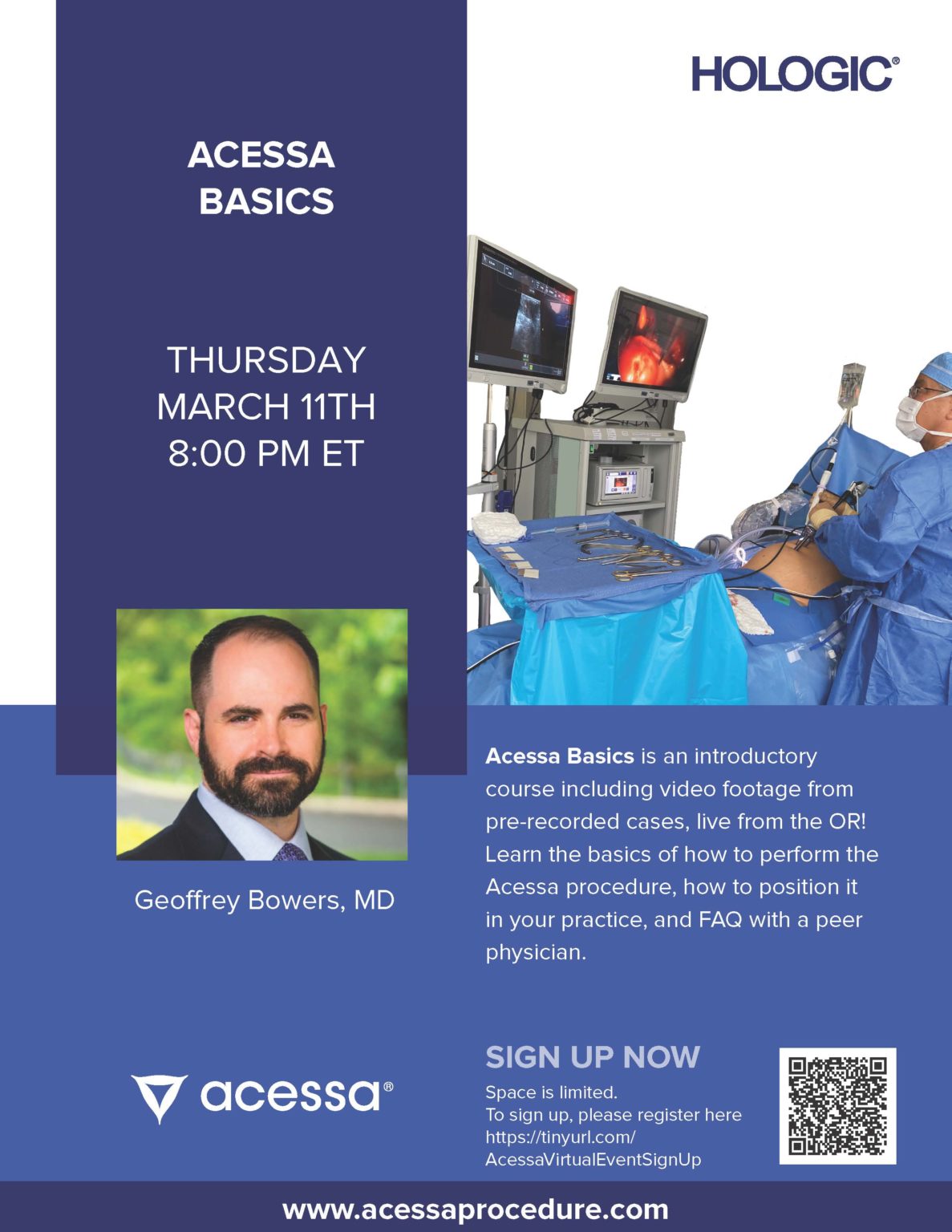 Acessa Procedure Basics with Geoffrey Bowers, MD - Hologic Education